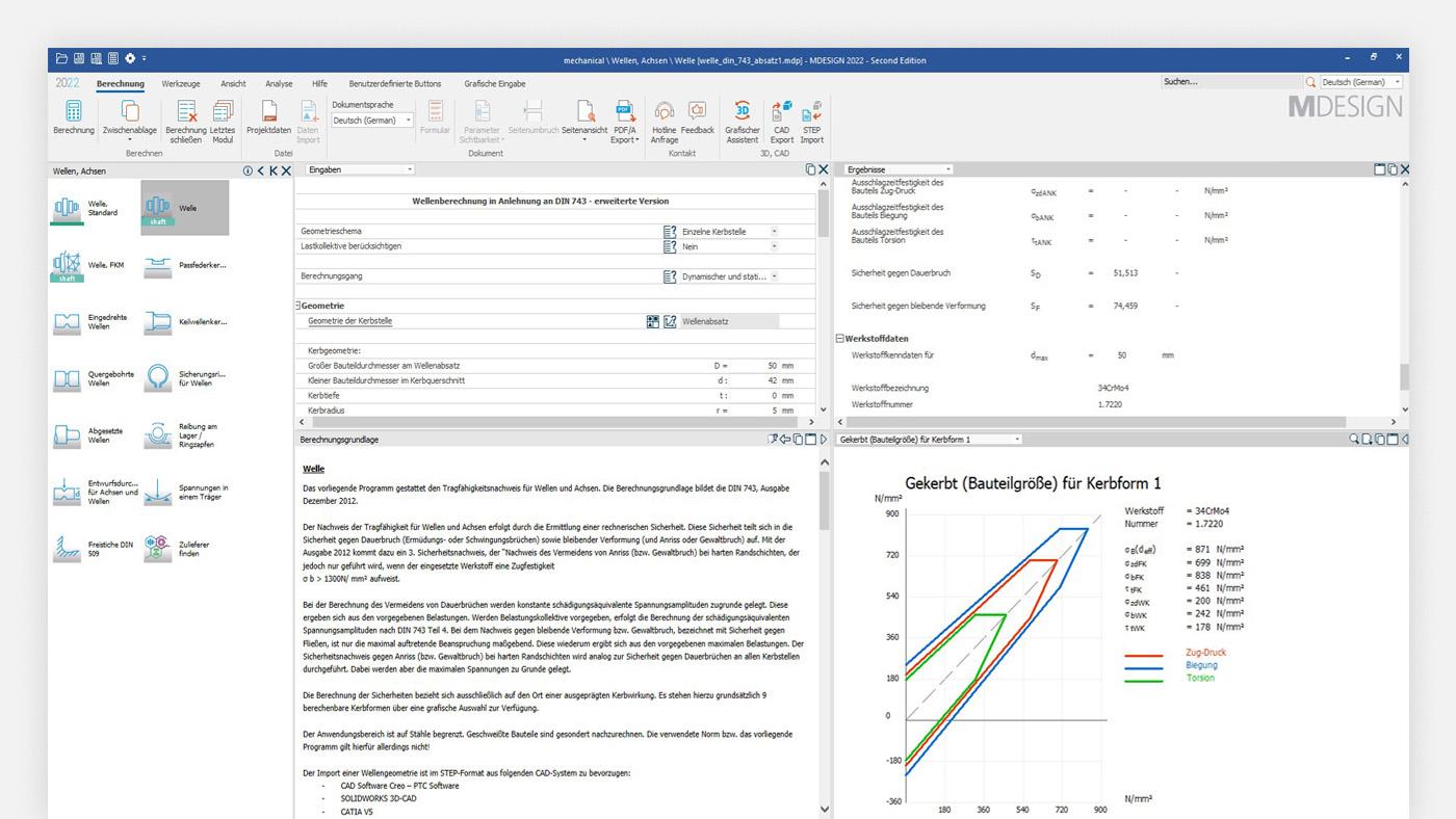 MDESIGN Shaft - Software for strength calculation of Shafts according ...