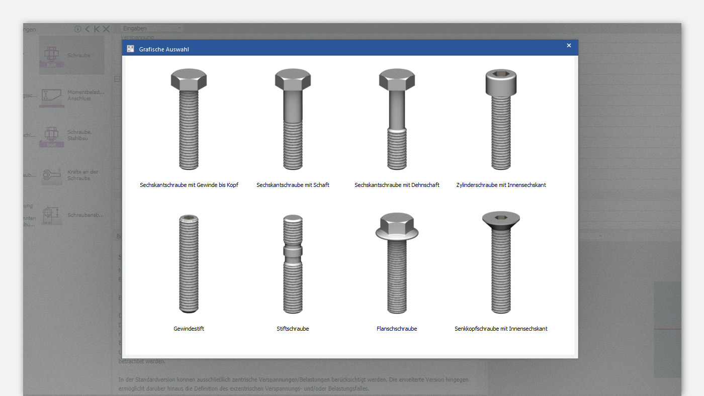 VDI 2230: Software for the calculation of bolted joints